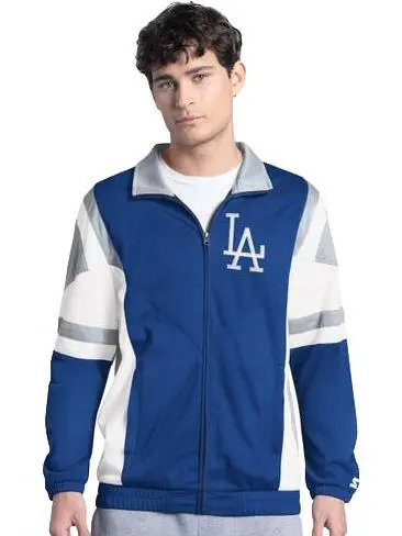 STARTER Los Angeles Dodgers Contender Tricot Track Jacket - Royal