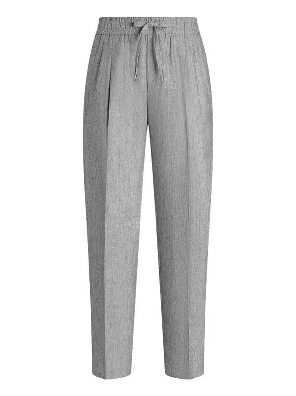 Dolce & Gabbana Drawstring Pleated Trousers - Grey