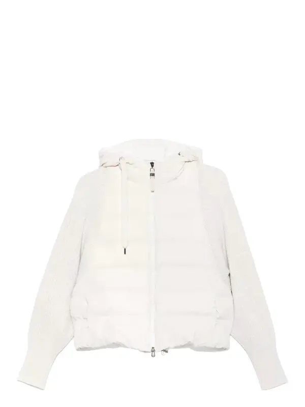 Brunello Cucinelli Zip-up Down Jacket - White