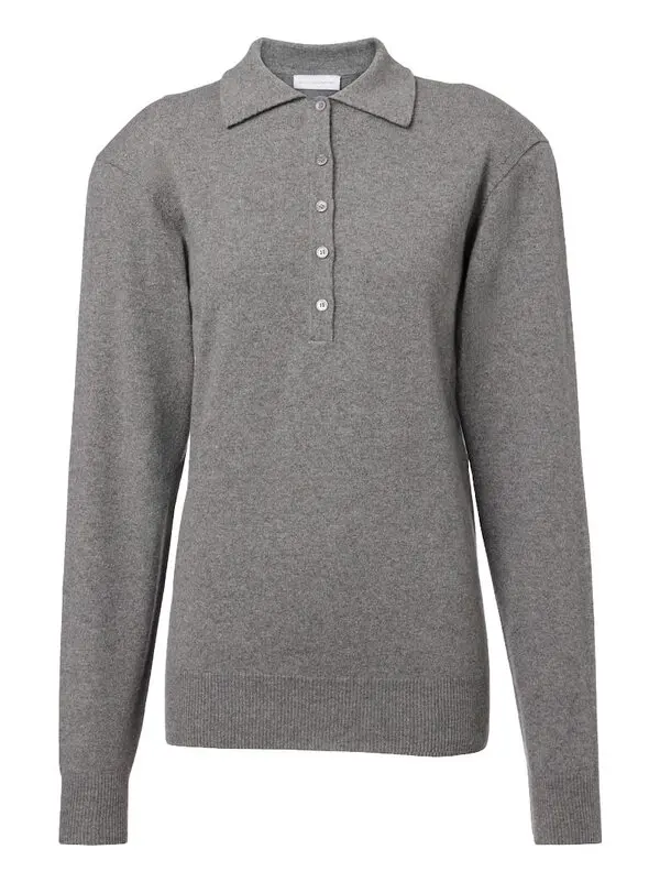 Stella McCartney Cashmere And Wool Polo Sweater - Grey
