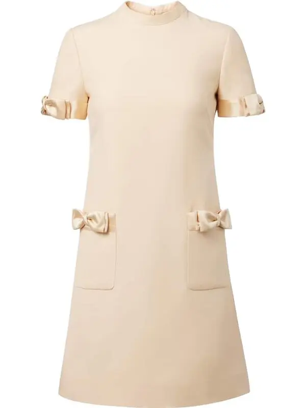 Valentino Garavani Crêpe Couture Minidress - Beige