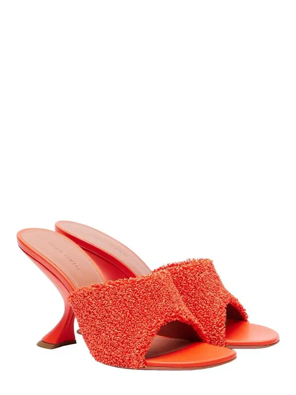Amina Muaddi Taylor 90" Mules - Orange
