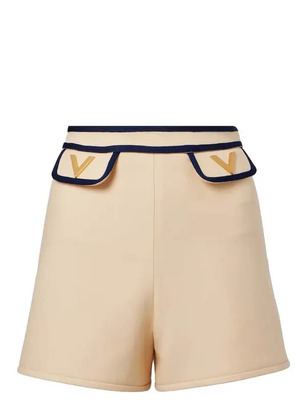 Valentino Garavani Crêpe Couture Shorts - Beige