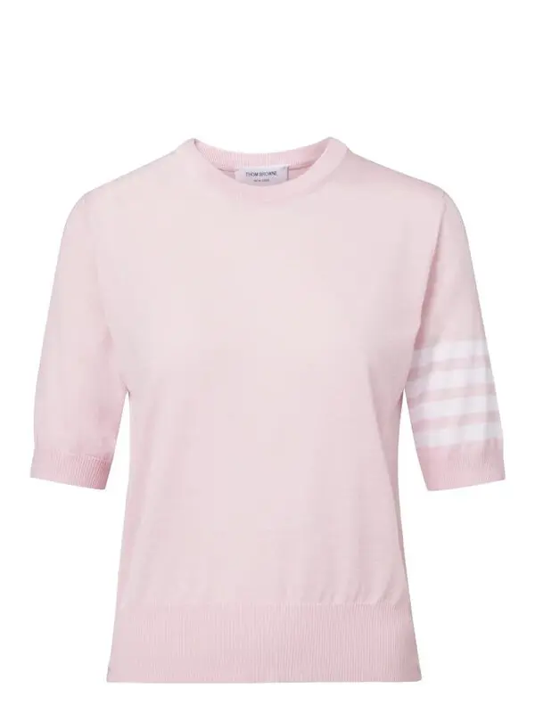 Thom Browne 4-bar Wool Sweater - Pink