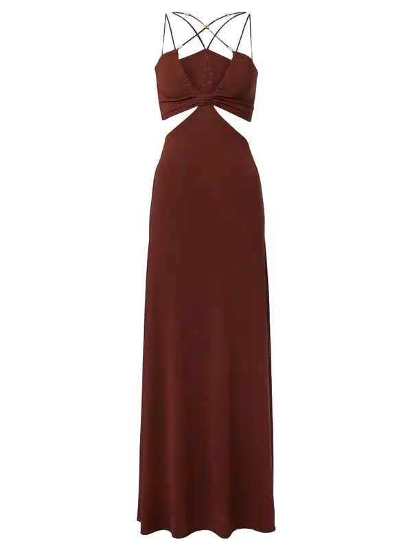 ERES Saba Cutout Maxi Dress - Brown