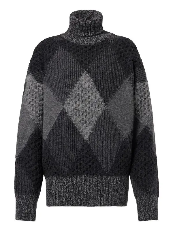 Stella McCartney Virgin Wool Turtleneck Sweater - Grey
