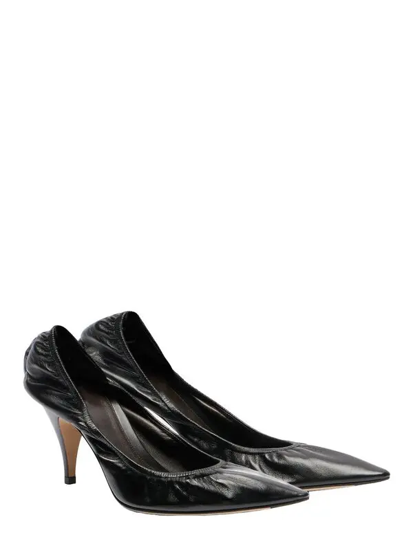 THE ROW Liisa Leather Pumps - Black