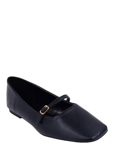 SHU SHOP Adele Mary Jane Flat - Black