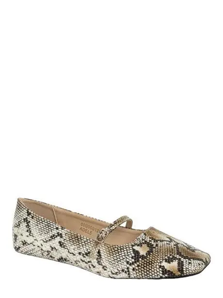 SHU SHOP Adele Mary Jane Flat - Natural Snake