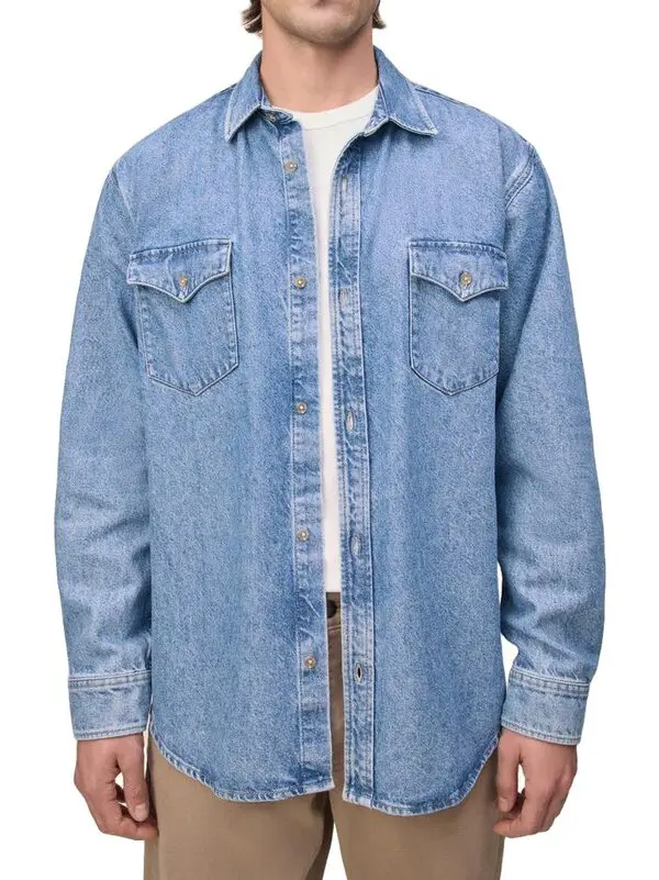 Warp + Weft Det Denim Button-up Shirt - Cleo