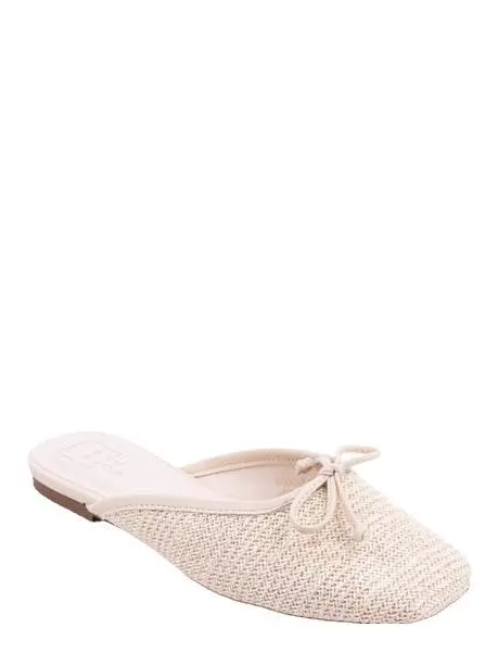 SHU SHOP Andrea Slide Flat - Bone Woven