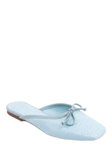 SHU SHOP Andrea Slide Flat - Mint Snake