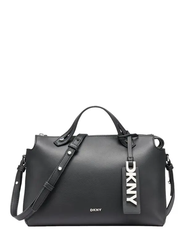 Dkny Louisa Medium Satchel - Black/silver