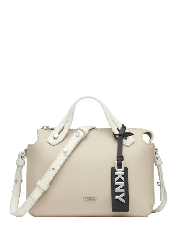 Dkny Louisa Small Satchel - Light Taupe Combo
