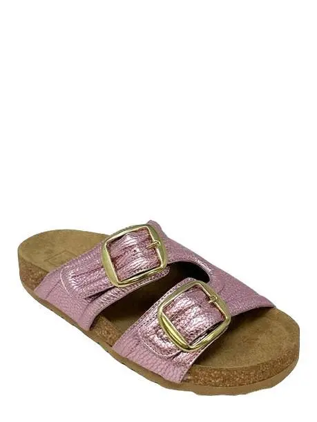 SHU SHOP Barbara Two-strap Sandal - Metallic Pink