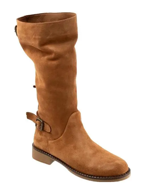 BUENO Ozzie Slouchy Suede Boots - Chestnut Suede