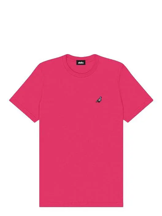 DALIX Pigeon Jersey Tee - Fuchsia