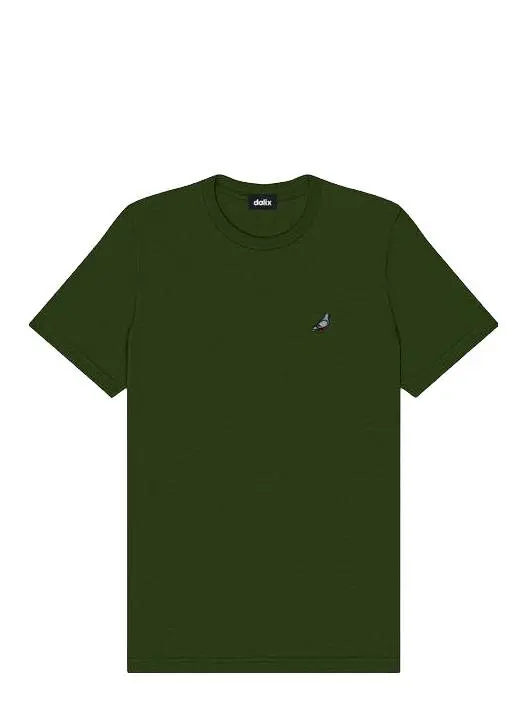 DALIX Pigeon Jersey Tee - Olive