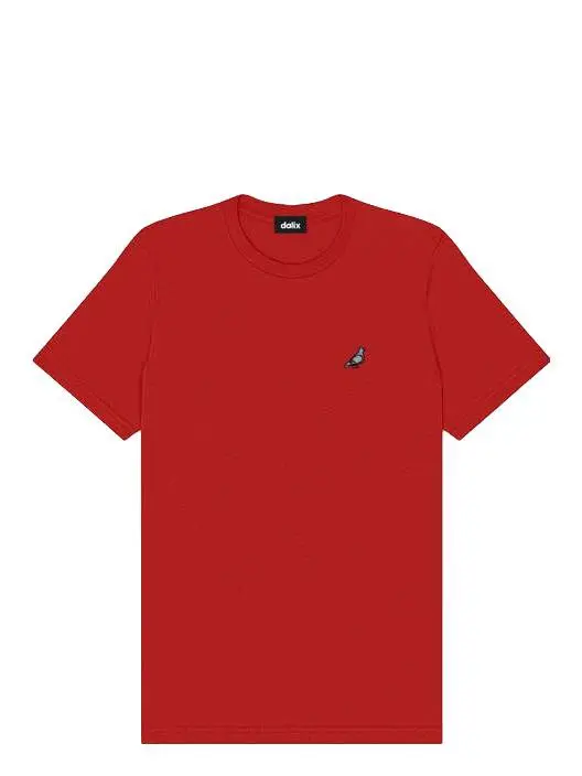 DALIX Pigeon Jersey Tee - Red