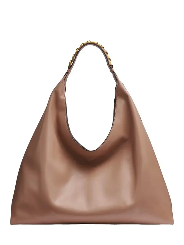 Donna Karan New York Large Hobo With Gold-tone Hardware - Toasted Almond