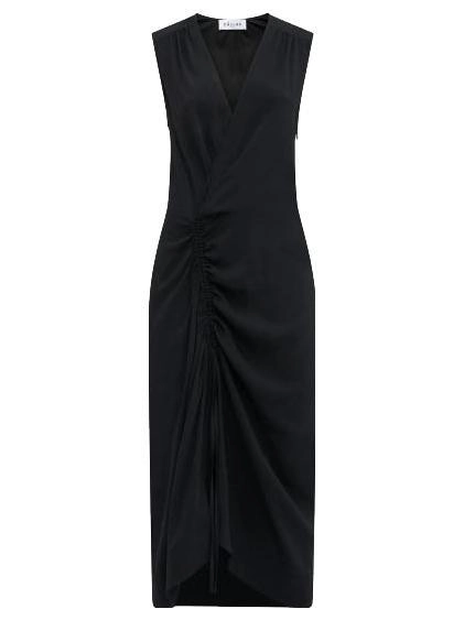 CALLAS MILANO Agnes Wrap Dress - Black