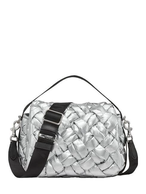 Dkny Nadia Flap Shoulder Bag - Silver