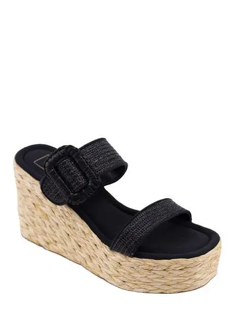 SHU SHOP Leena Platform Wedge Espadrille Sandal - Black