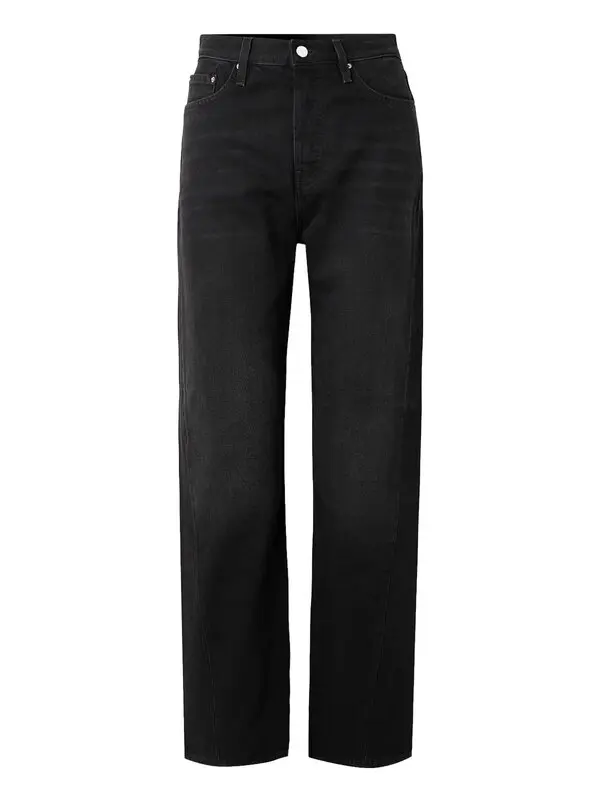 TOTEME Mid-rise Straight-leg Organic Jeans - Black
