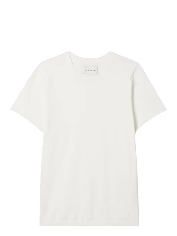 HIGH SPORT Owen Cotton T-shirt - Ivory