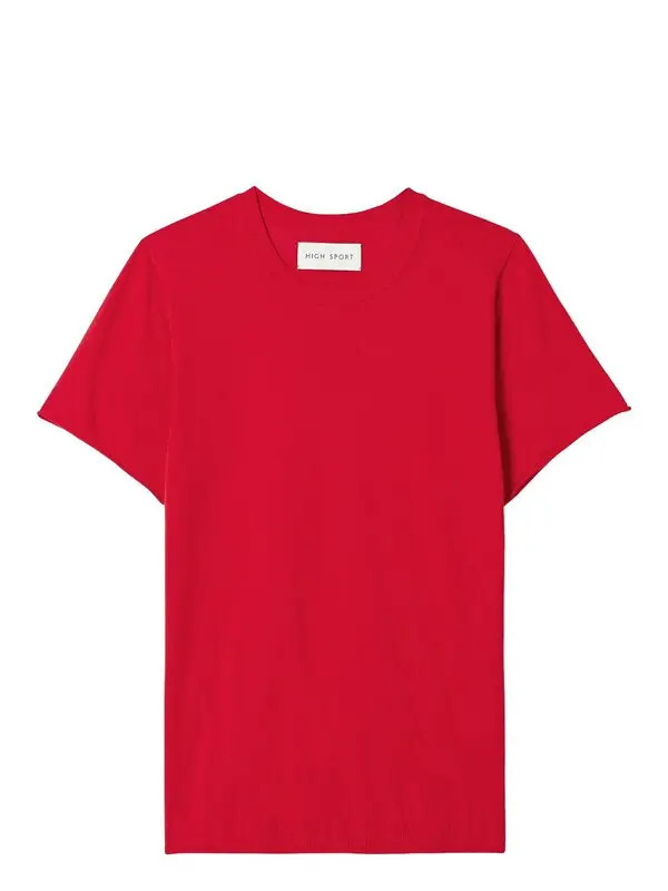 HIGH SPORT Cotton T-shirt - Red