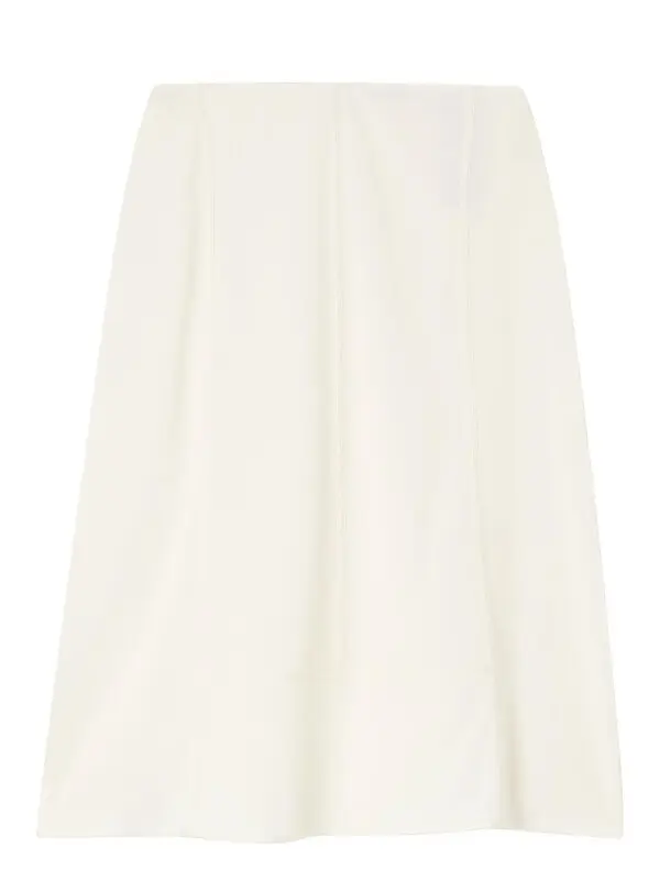 JIL SANDER Paneled Jersey Midi Skirt - Off-white