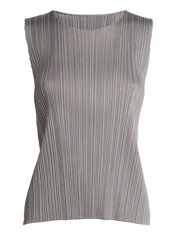 Issey Miyake Basics Sleeveless Top - Grey
