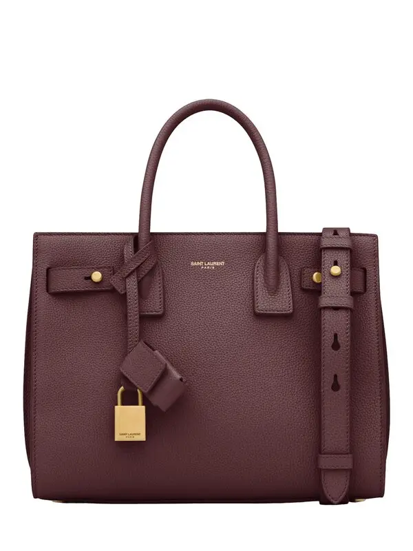 Saint Laurent Baby Sac De Jour Tote - Burgundy