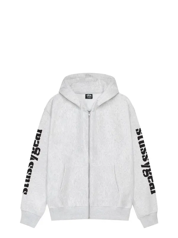 StÜssy Gear Zip Hoodie - Grey