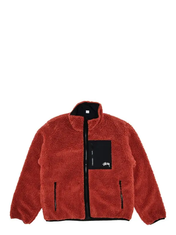 StÜssy Sherpa Reversible Jacket - Red