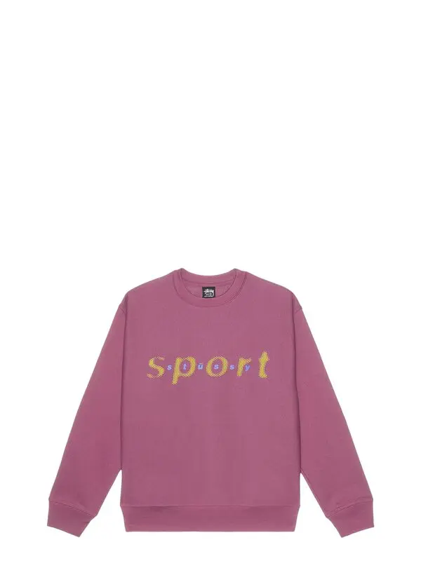 StÜssy Dot Sport Crew Sweatshirt - Pink