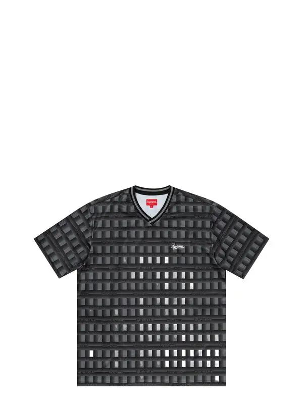 Supreme Grid Soccer Jersey - Black