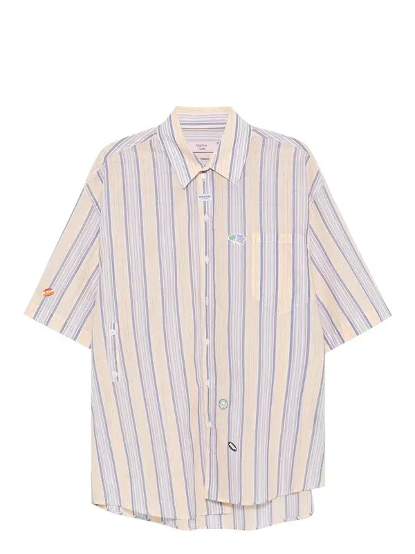 Martine Rose Short-sleeve Boxy Wrap Shirt - Yellow