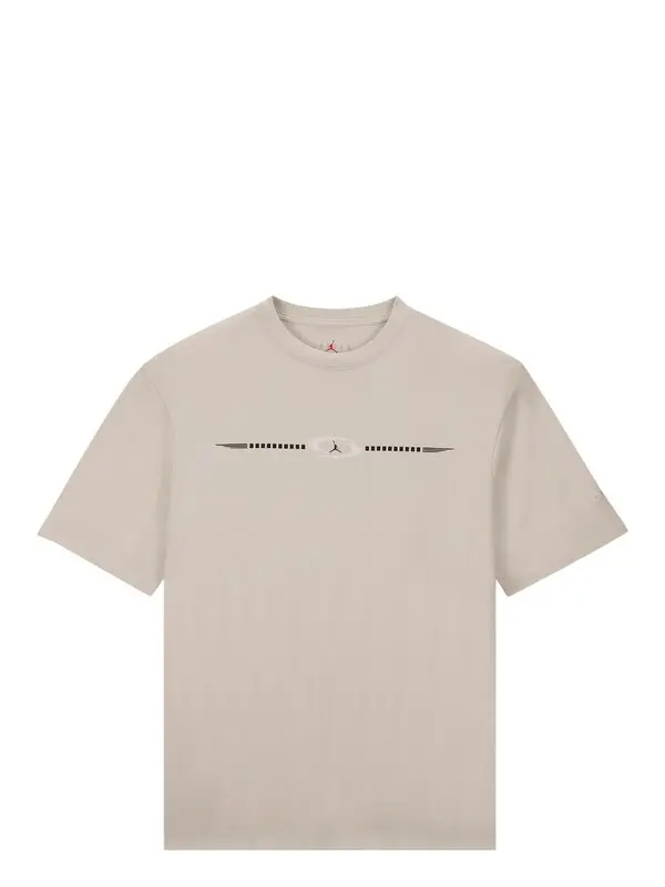 JORDAN X Travis Scott Logo Tee - Cream