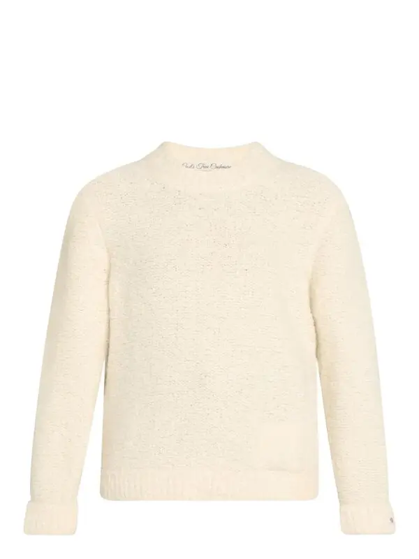 GOD'S TRUE CASHMERE Cloud Boucle Cashmere Sweater - Ivory