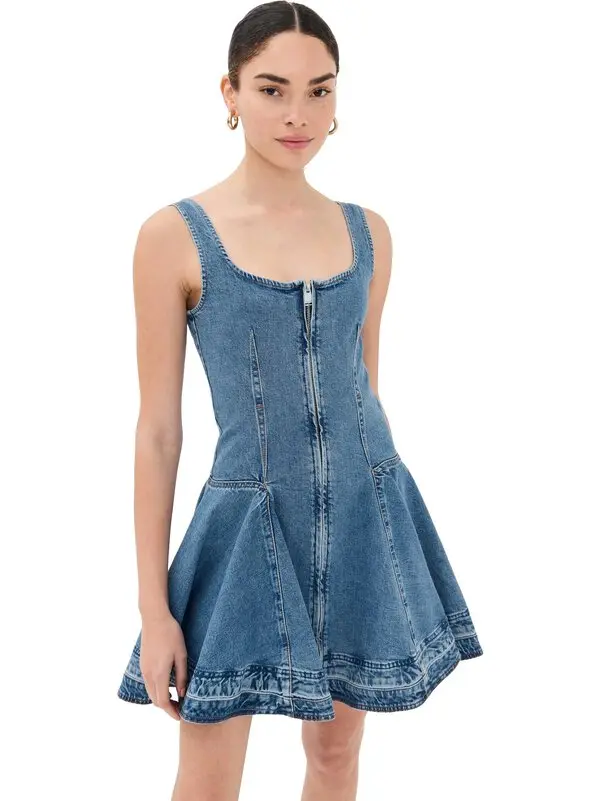 Simkhai Eleodra Mini Denim Dress - Zanpa