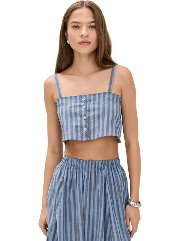 LE BOP Martha Top - Blue Stripe