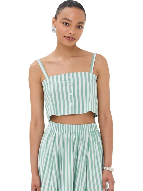 LE BOP Martha Top - Green Stripe