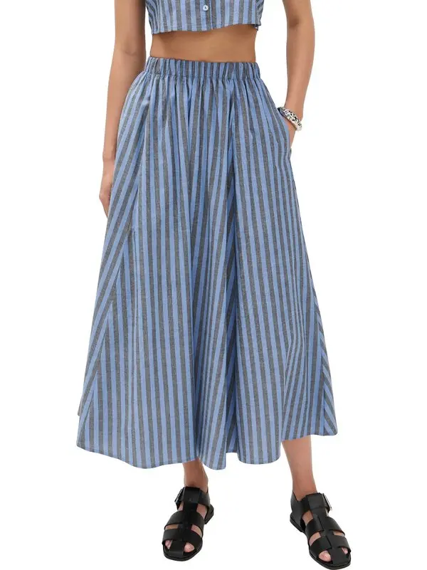 LE BOP Martha Skirt - Blue Stripe