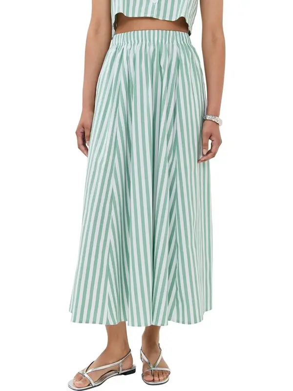 LE BOP Martha Skirt - Green Stripe