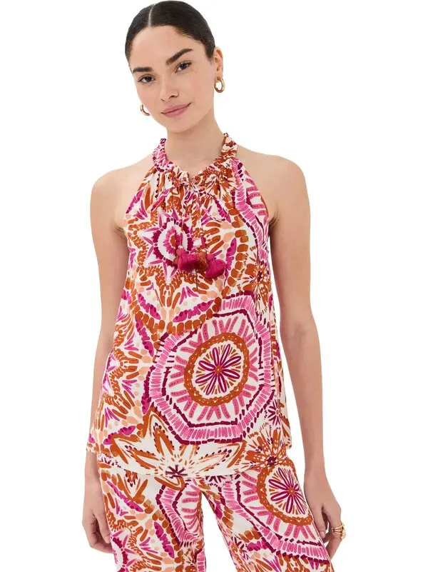 Figue Betty Top - Sunburst Medallion Azalea Pink