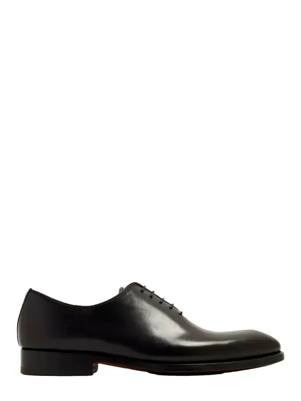 Magnanni Leather Oxford Shoes - Black