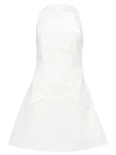 AMY LYNN Cotton-poplin Mini Dress - White