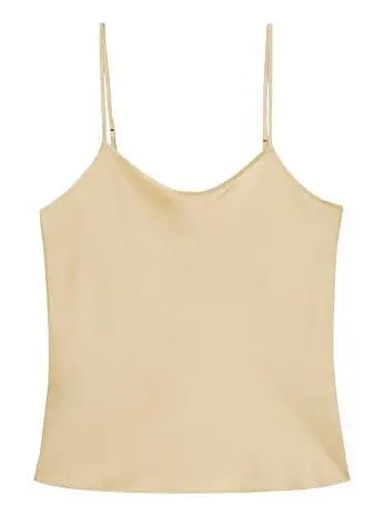 REISS Corey Silk Cami Top - Gold