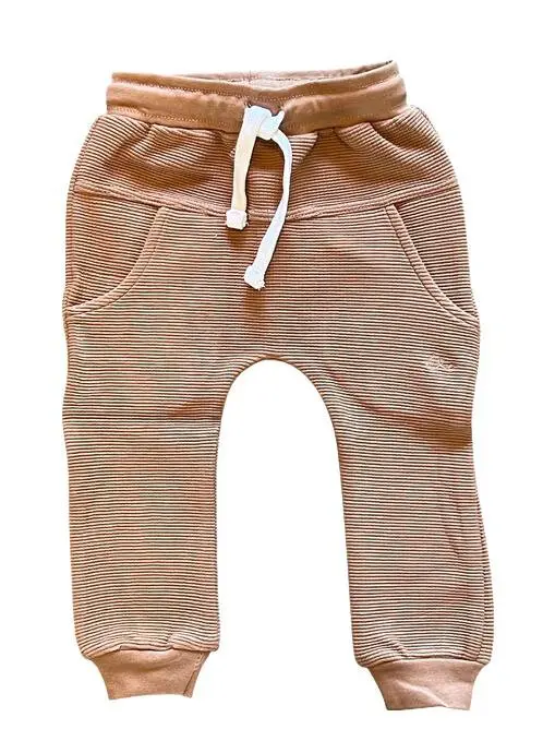LAREE + CO Waffle Knit Joggers - Umber
